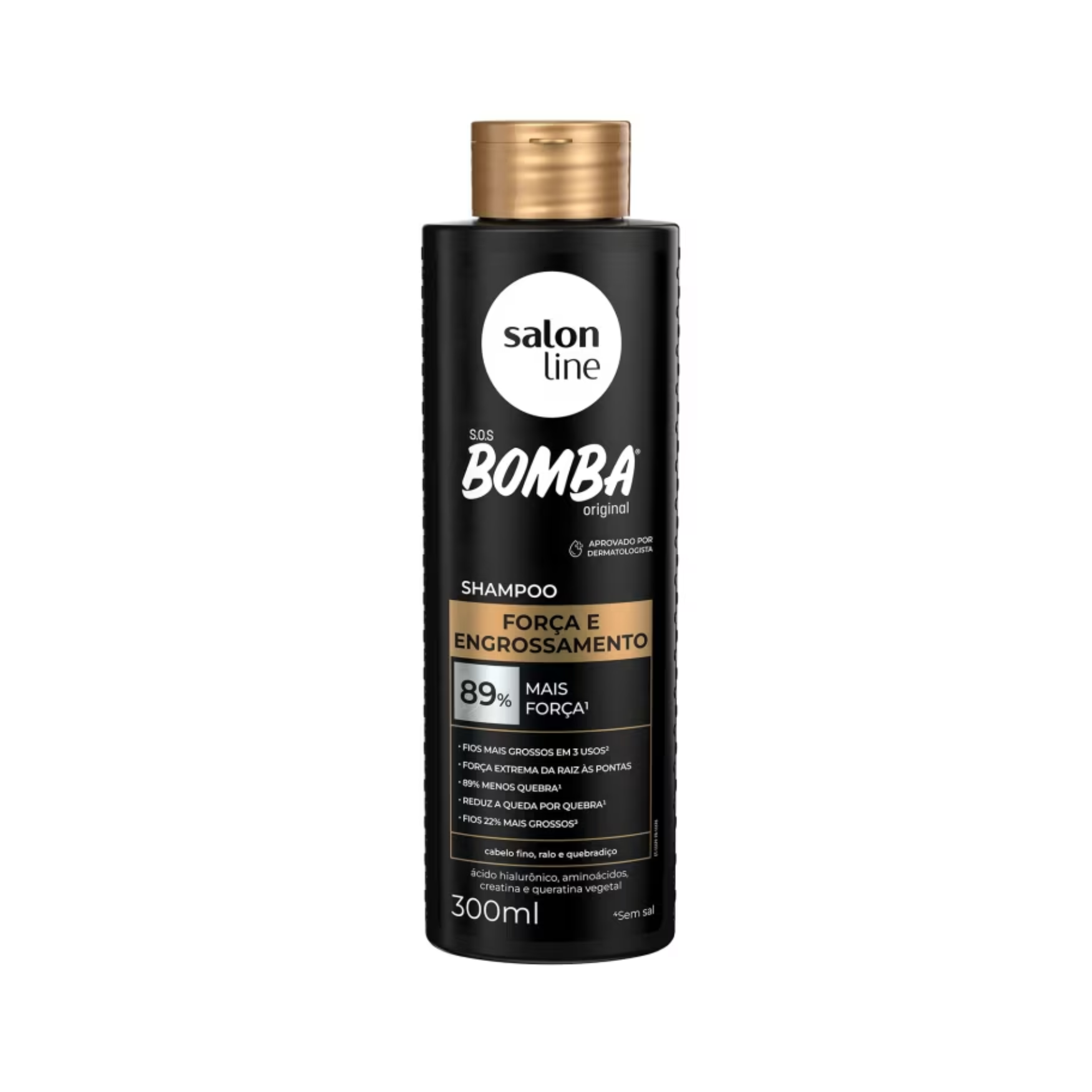 Shampoo Bomba Força e Engrossam - Salon Line 300ML